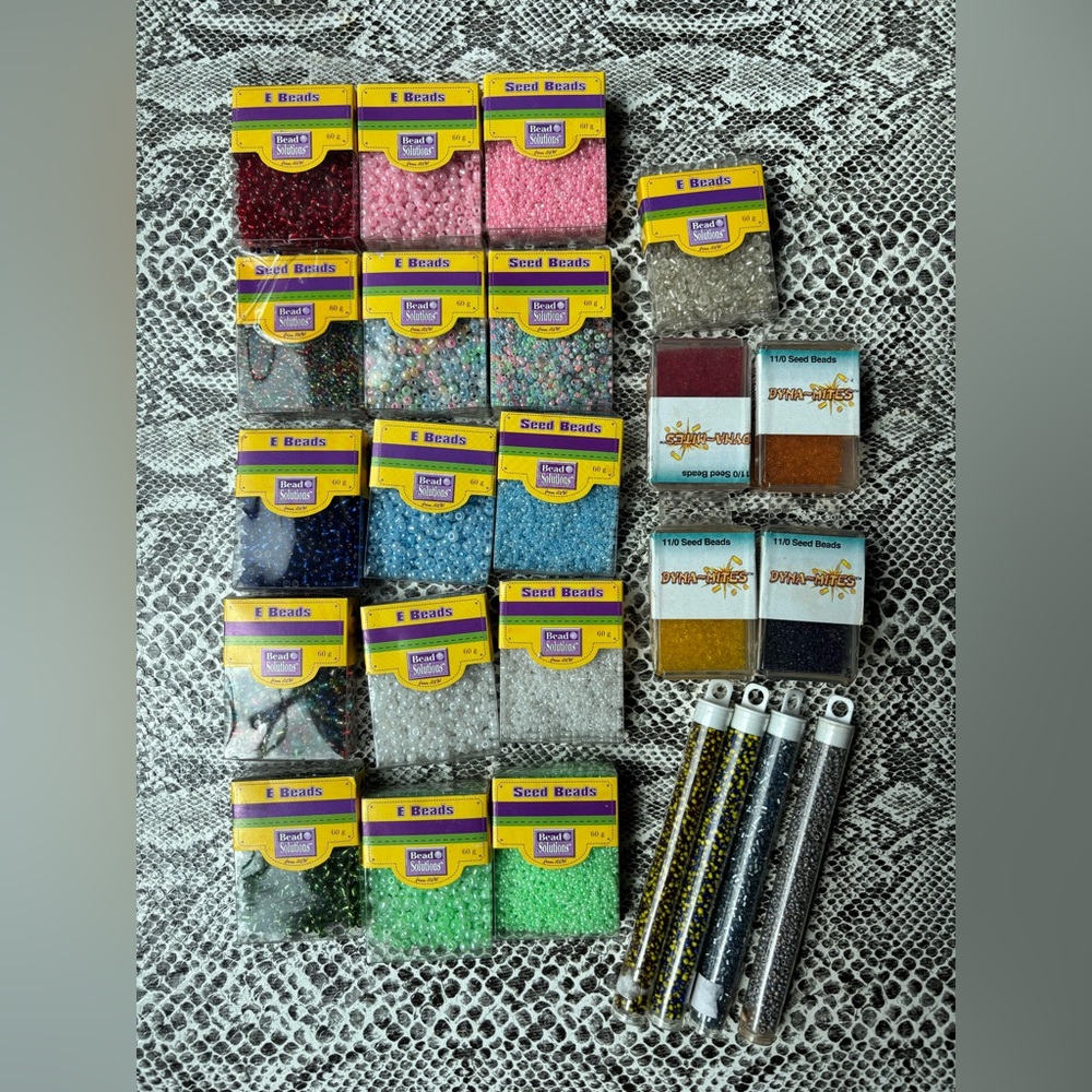 24~ Seed Bead Boxes/Tubes, Assorted Colors, Jewlery A… - Gem